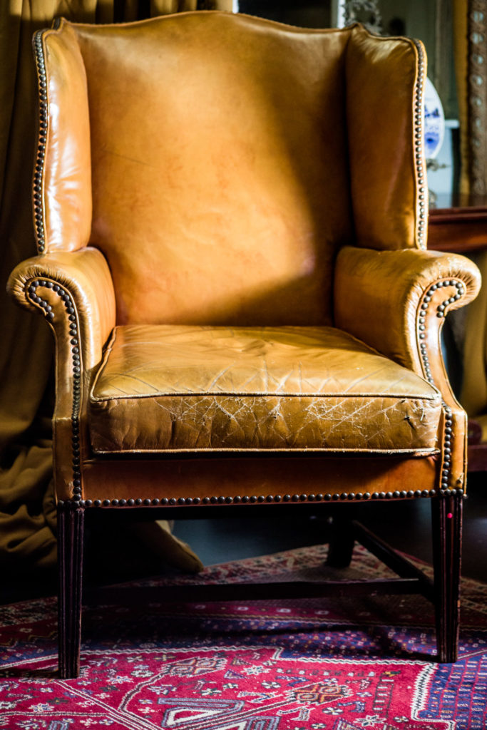 Early 20th Century, Tan Leather, Arm Chair - The Store Yard